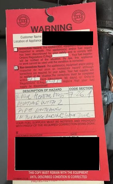 Red tag on my water heater - RedFlagDeals.com Forums