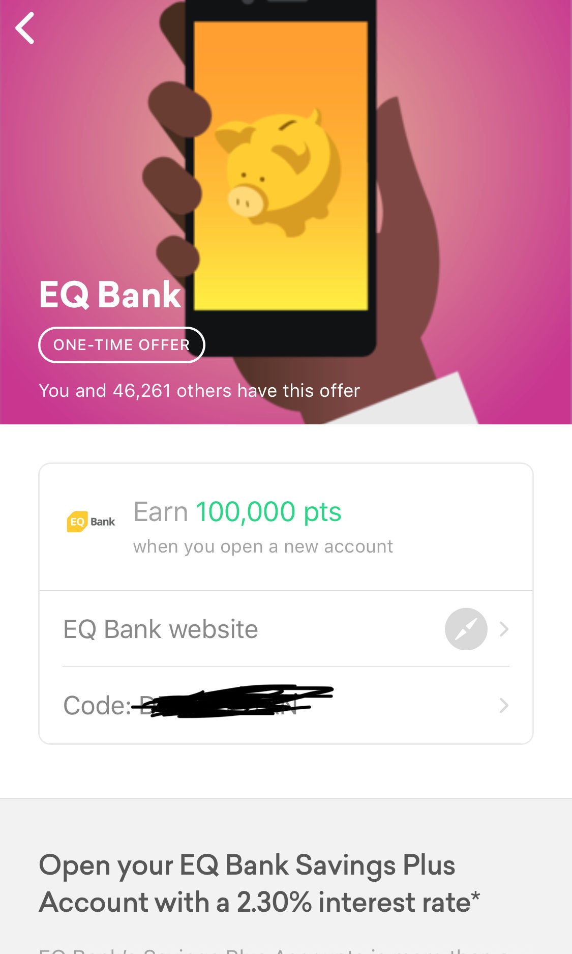 [Drop/EQ Bank] Sign up for EQ Bank with Drop and earn 100,000 points ...