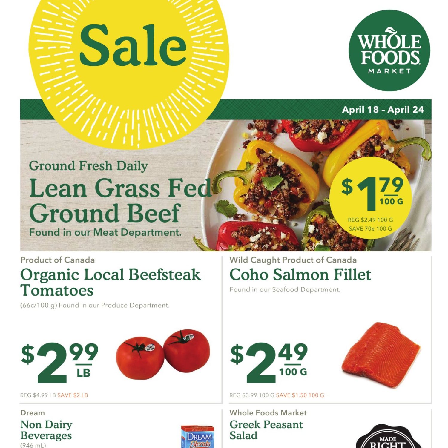 Whole Foods Market Weekly Flyer - Weekly Specials - Apr 18 – 24 ...
