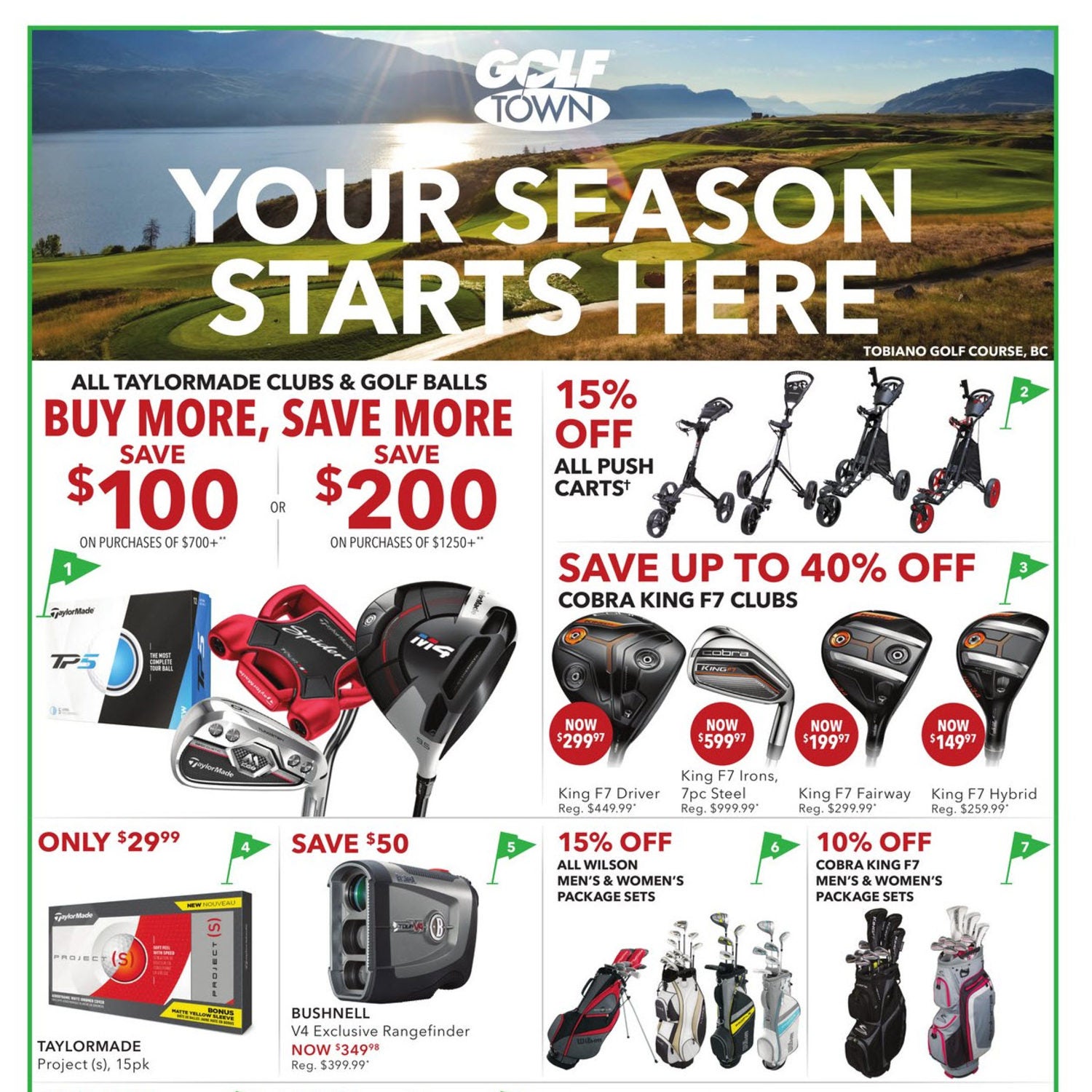Golf Town Weekly Flyer - 2 Weeks of Savings - Your Season Starts Here ...