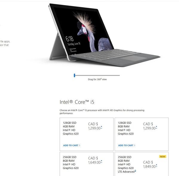 [Microsoft Store] Surface Pro Core i5 128GB 8GB RAM with Type Cover ...