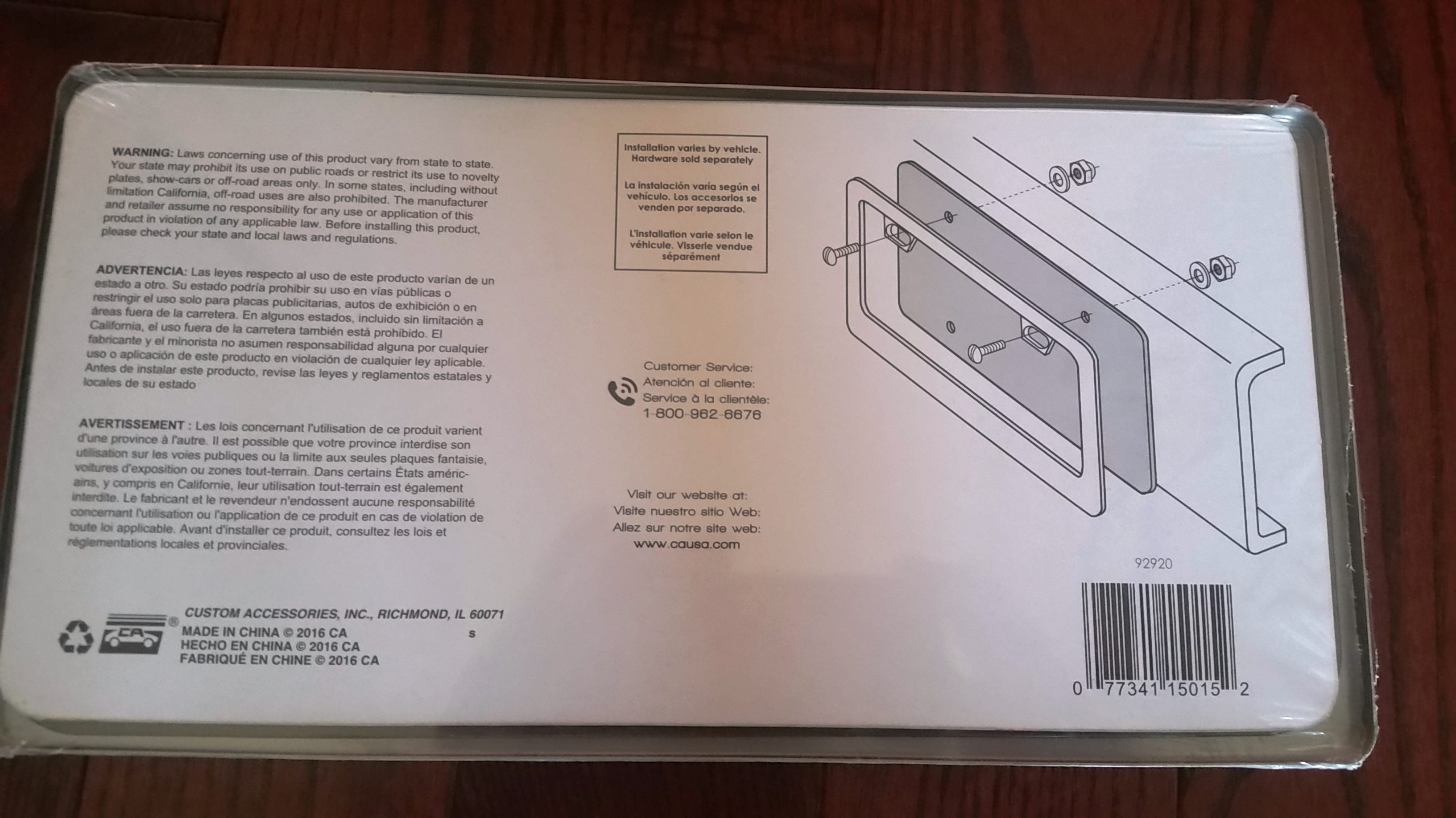 [Dollarama] Custom Combos Stainless Steel Car License Plate Cover ...