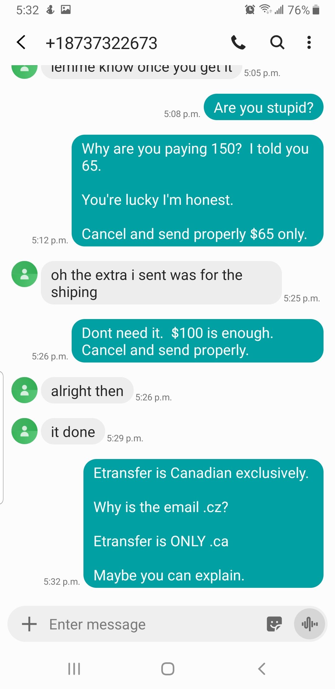 New Text/eTransfer Scam, how do I report this? - RedFlagDeals.com Forums