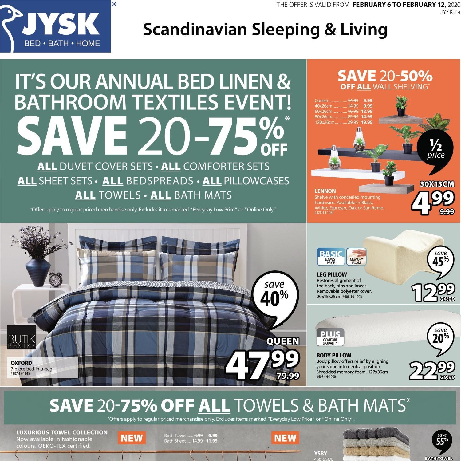JYSK Weekly Flyer - Weekly - Feb 6 – 12 - RedFlagDeals.com