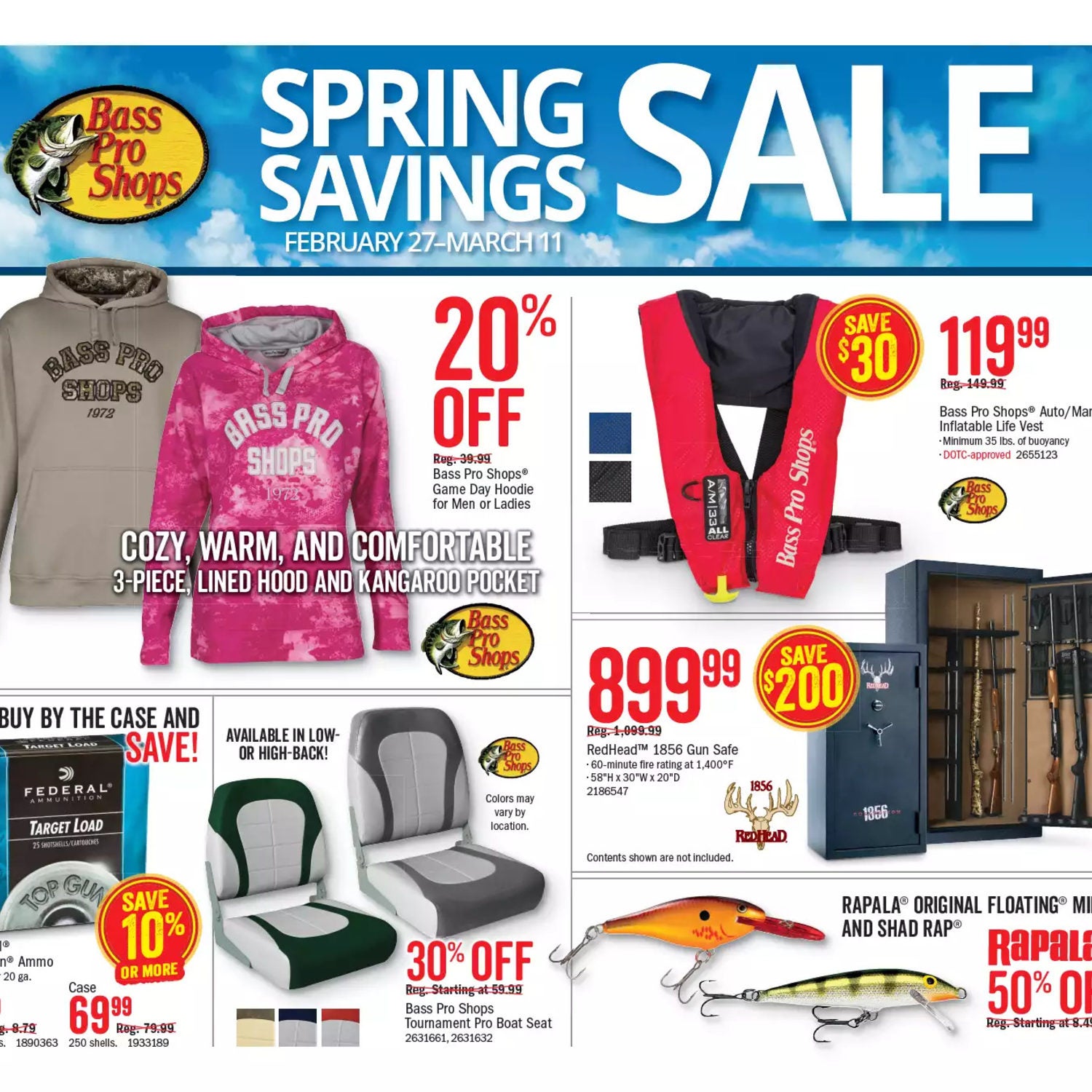 Bass Pro Shops Weekly Flyer - Spring Savings Sale - Feb 27 – Mar 11 ...