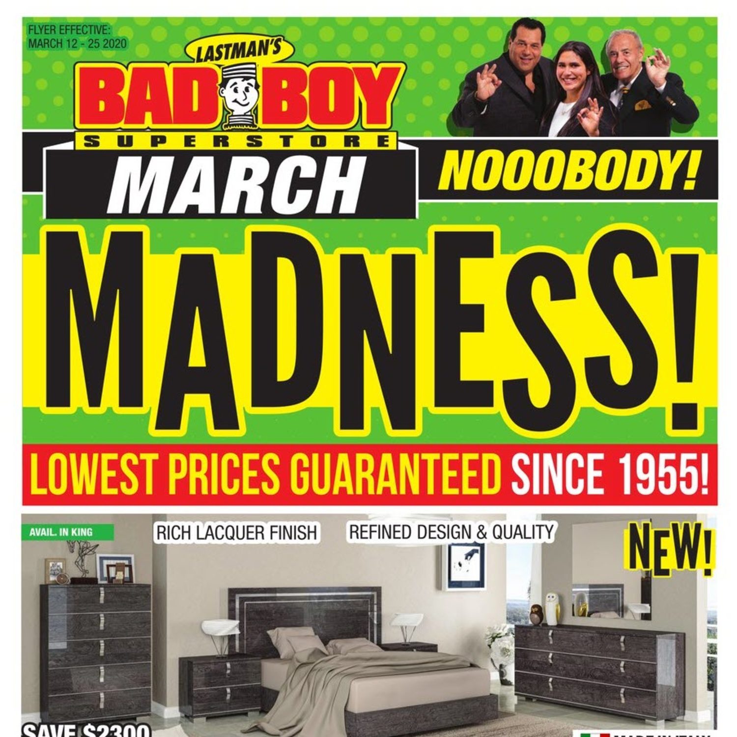 Bad Boy Furniture Weekly Flyer - March Madness! - Mar 12 – 25 ...