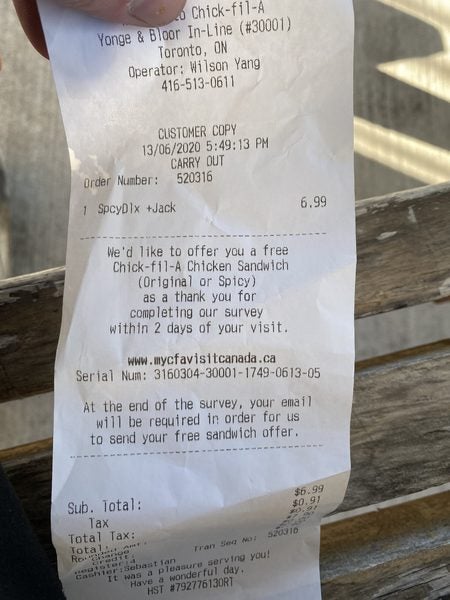 [Chick-fil-A] Free Chicken Sandwich (original or spicy) after ...
