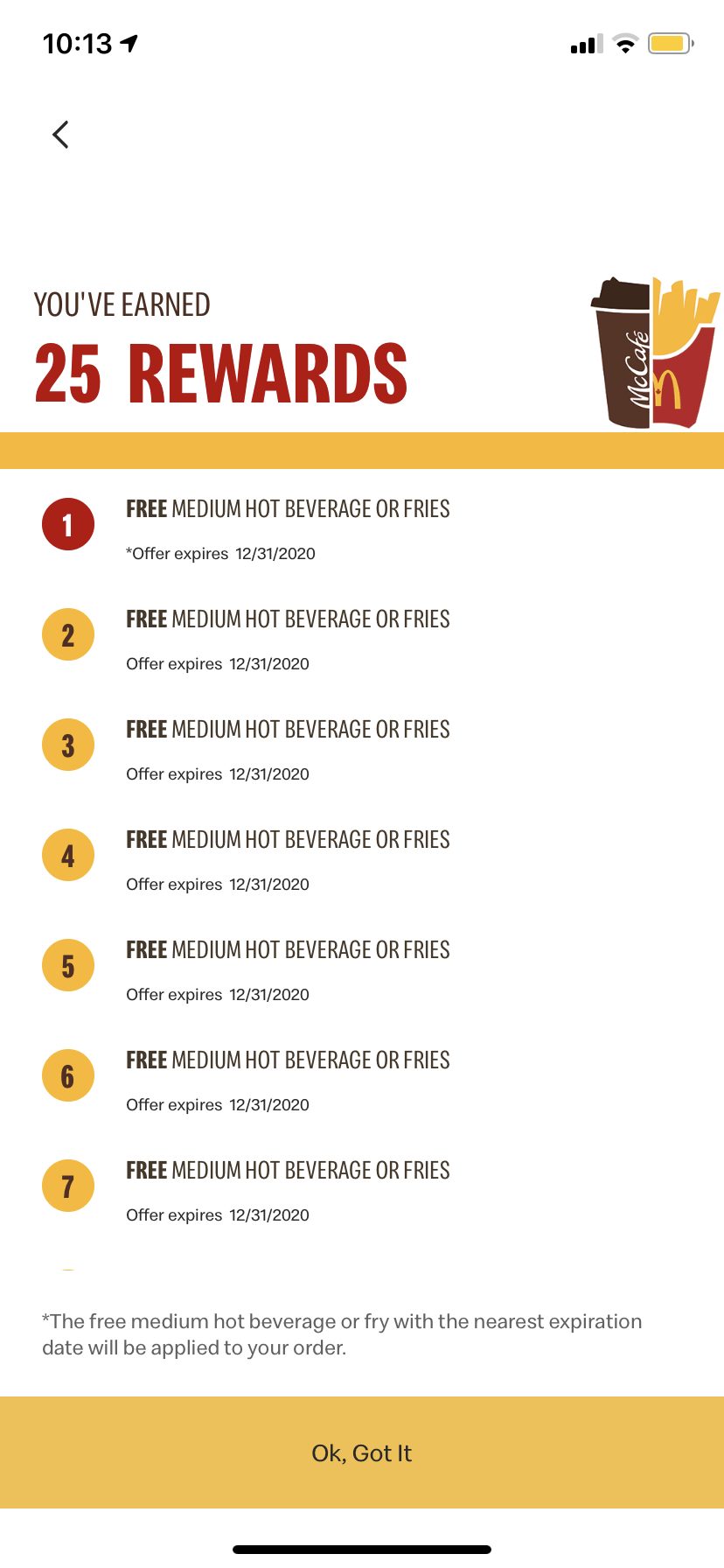 McDonald's Digital Rewards now includes Coffee AND French Fries ...