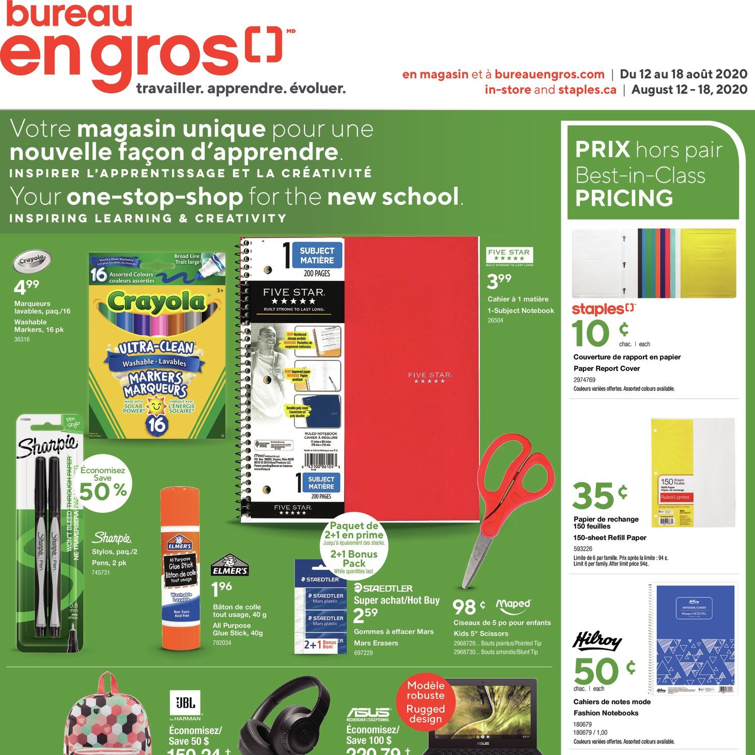 Staples Weekly Flyer - Weekly - Aug 12 – 18 - RedFlagDeals.com