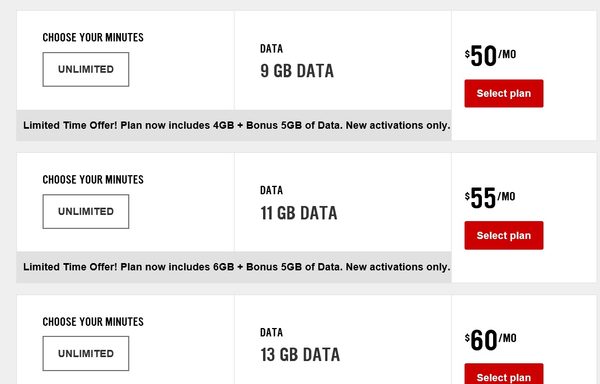 [Virgin Mobile] [Virgin Mobile] 9Gb Data with Talk/text for $50, $55 ...