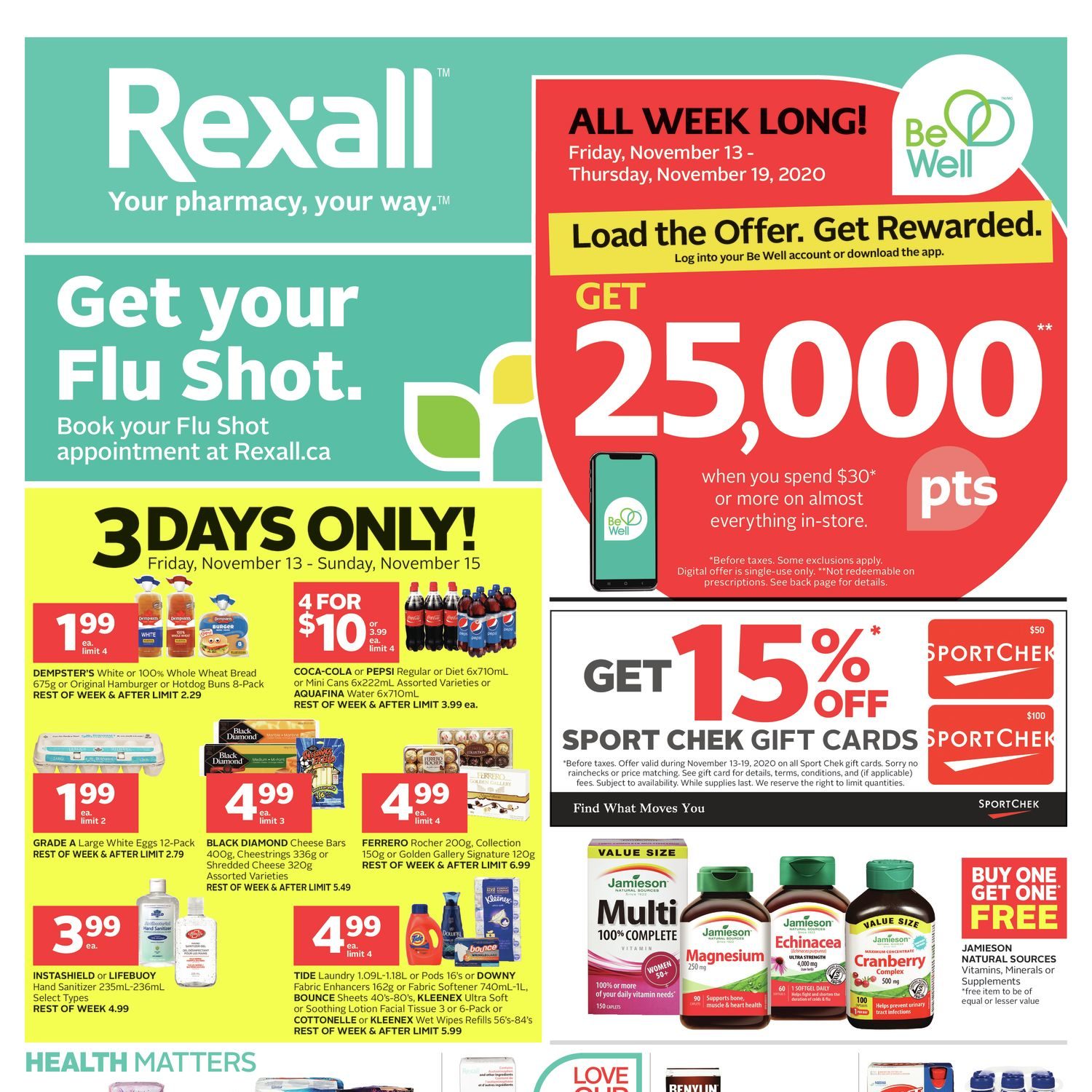 Rexall Weekly Flyer - Weekly - Nov 13 – 19 - RedFlagDeals.com