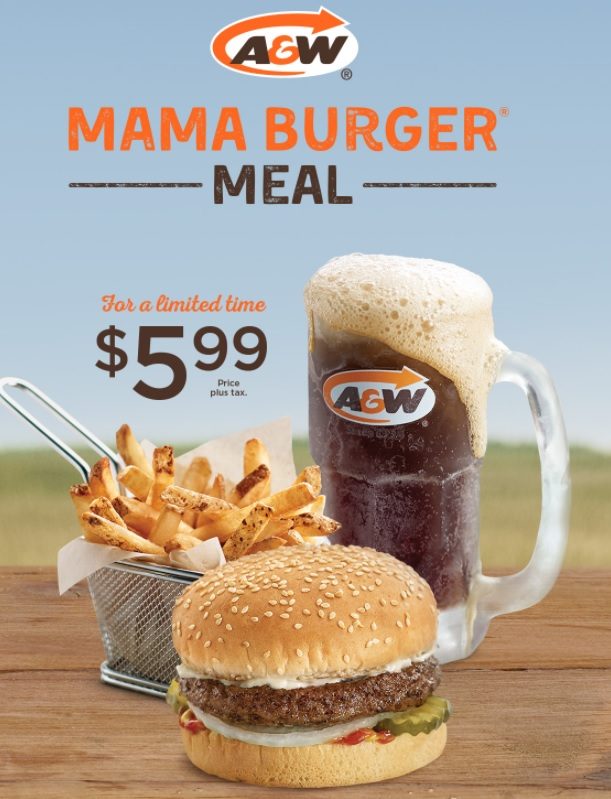 [A & W] Nationwide - A&W $5.99 Mama Burger combo - RedFlagDeals.com Forums