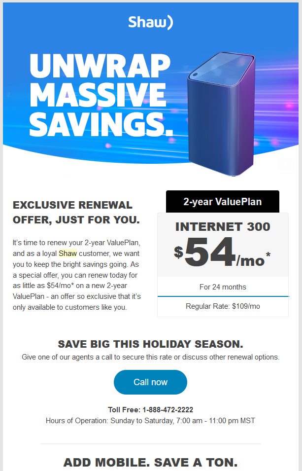 [Shaw] Shaw Internet Plans - Page 26 - RedFlagDeals.com Forums