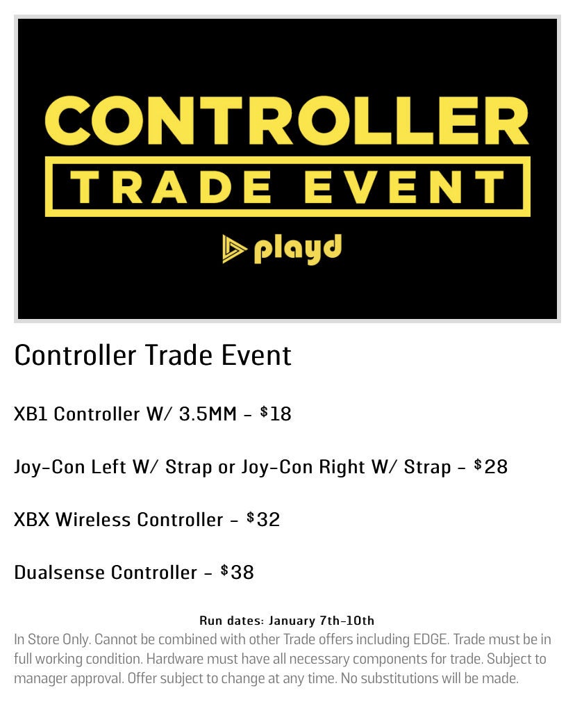 [EB Games] Controller trade in event [$38 value for dualsense & more ...