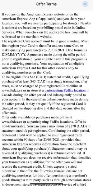 [American Express] American Express: $45 Bill credit on $45 spend, up ...