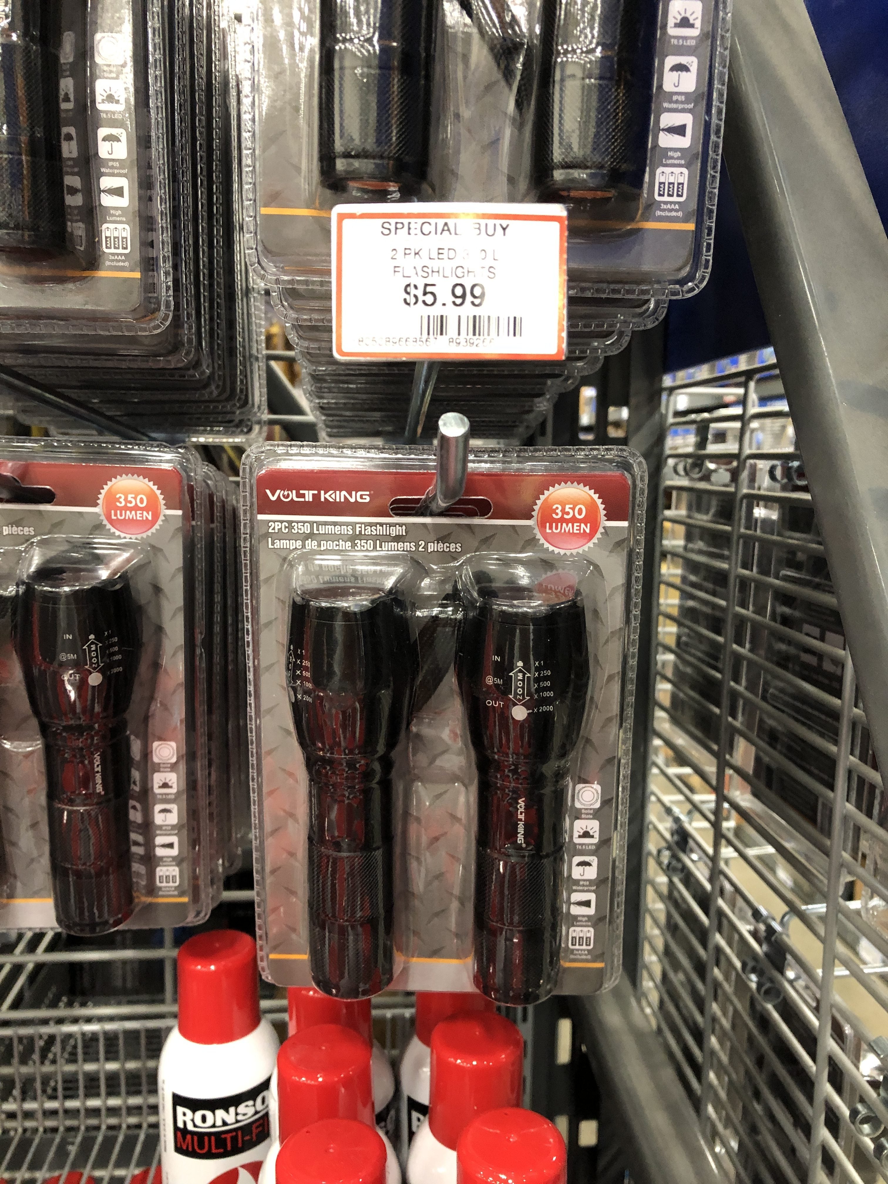 [Princess Auto] $6 TWO volt king 350 lumen with x2000 zoom function LED ...