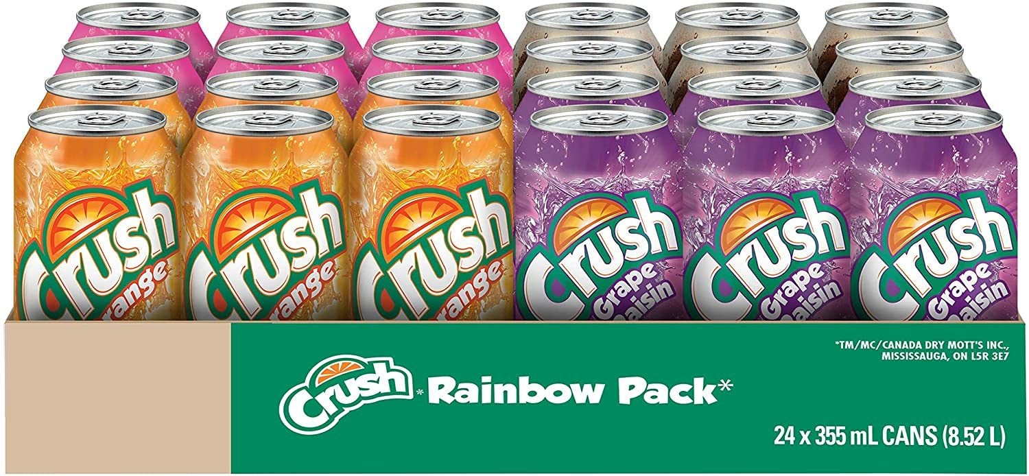 [Amazon.ca] Crush Variety Pack, 355 mL Cans, 24 Pack $8.89 and ...