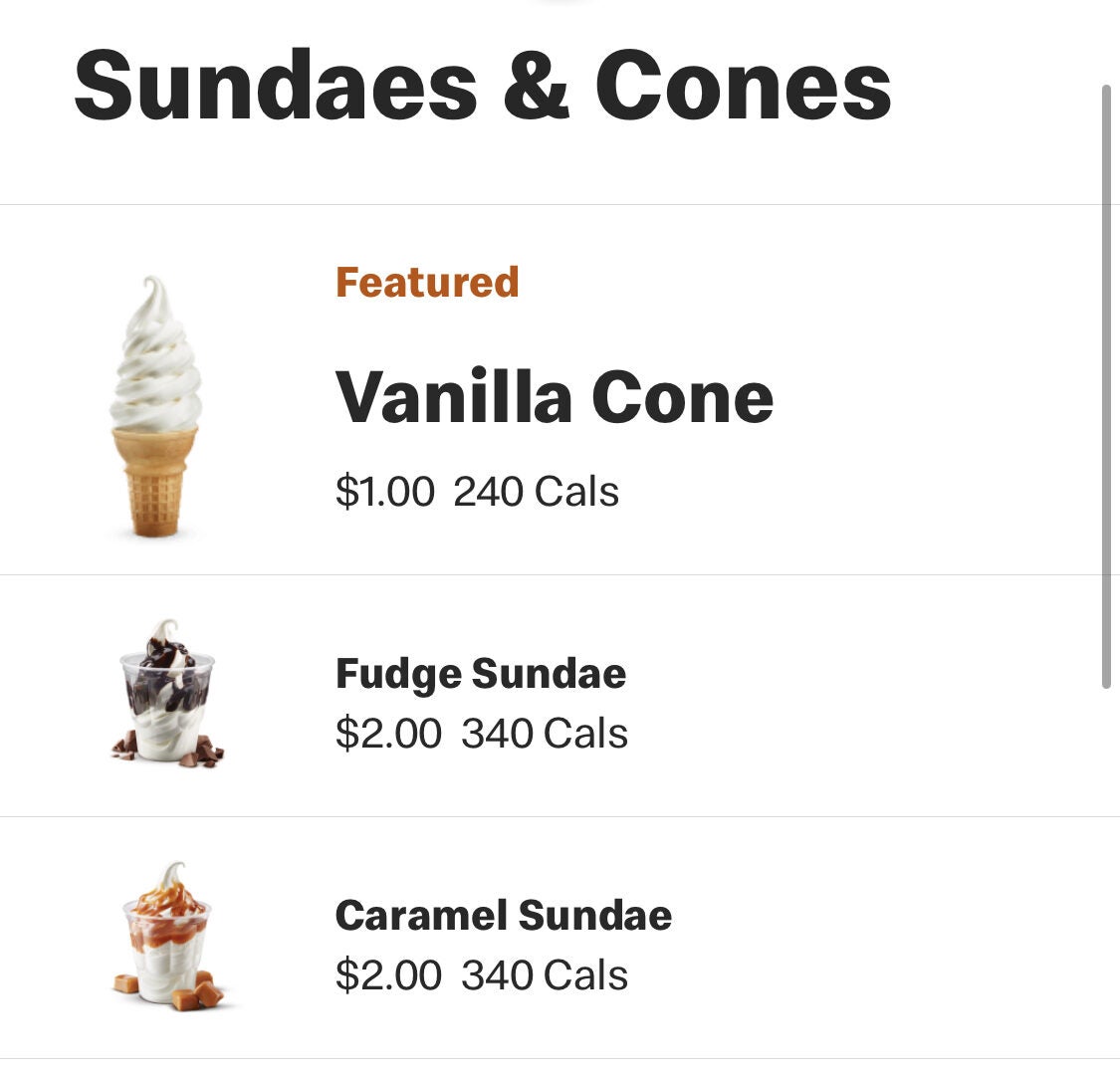[McDonalds] $1 Vanilla Cone, $2 Sundae @ 255 Silver Linden Dr, Richmond ...