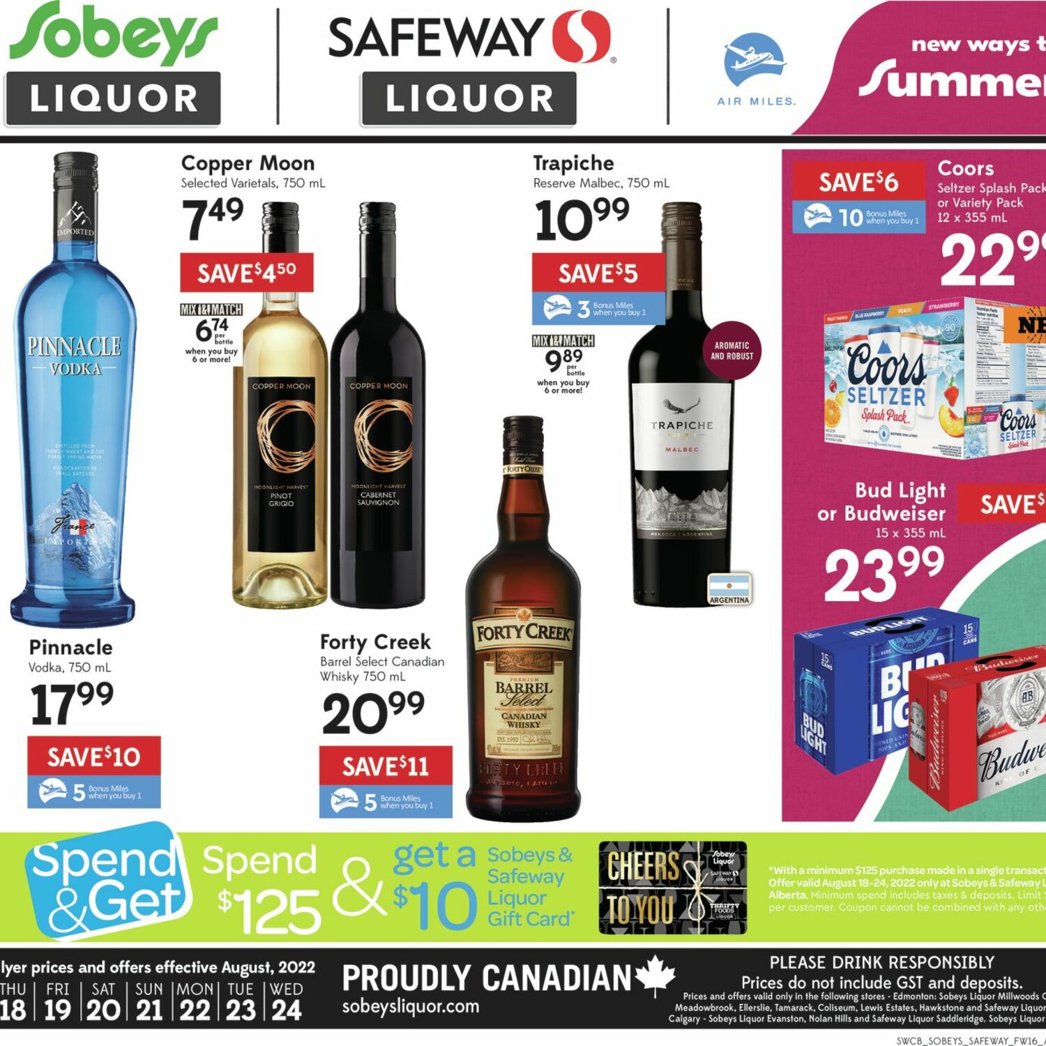 Sobeys Weekly Flyer - Select Calgary/Edmonton Liquor Stores Only (AB ...