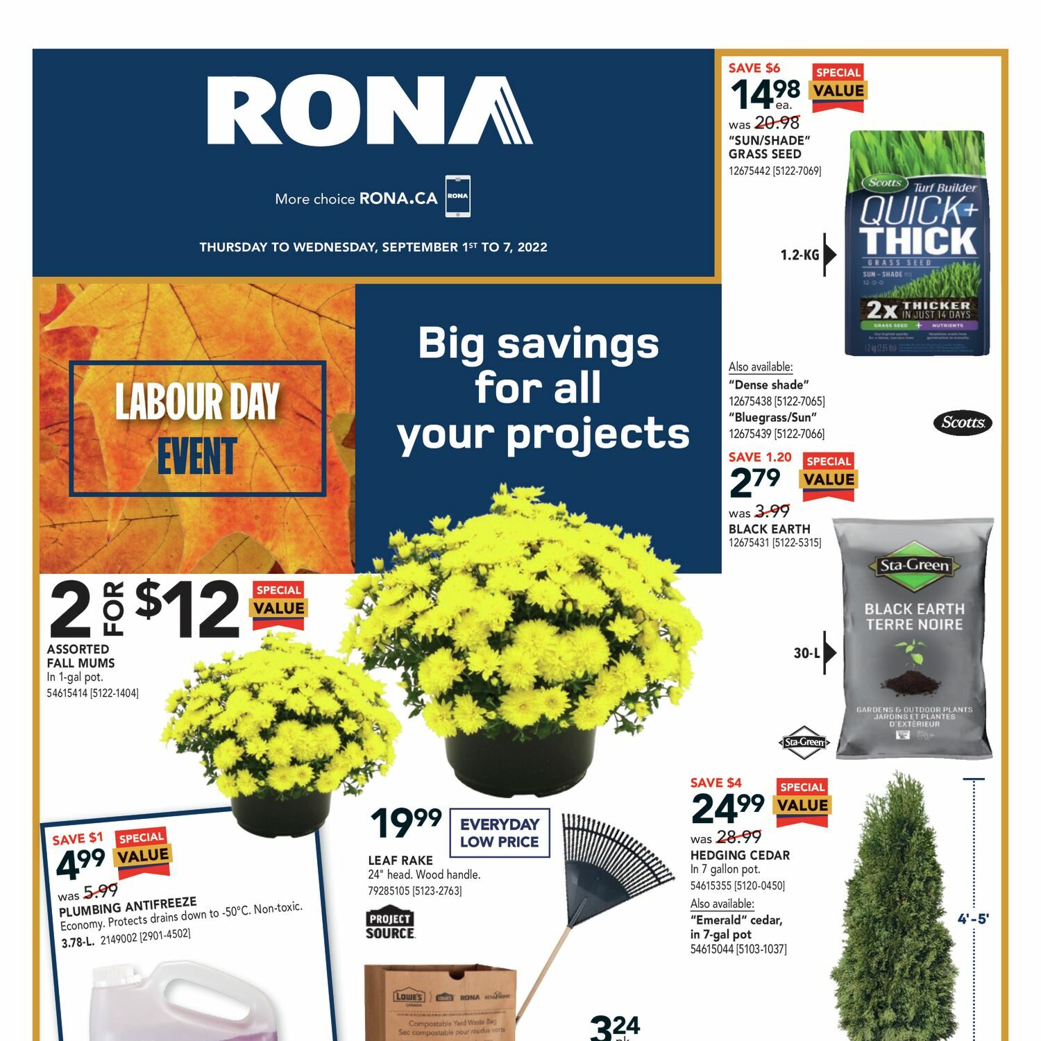 Rona Weekly Flyer - Building Centre - Weekly Deals (AB) - Sep 1 – 7 ...