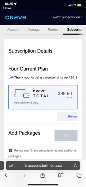 Triangle Select Subscription Program for $89 (includes Crave Total for ...