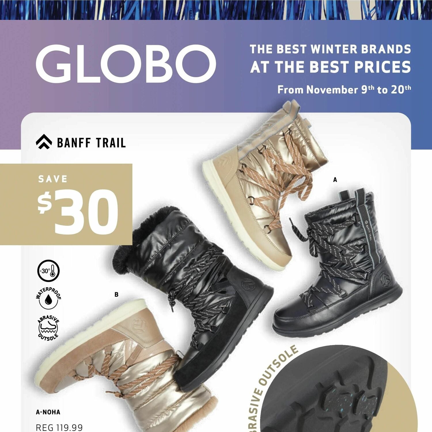 Globo Shoes Weekly Flyer - The Best Winter Brands - Nov 9 – 20 ...