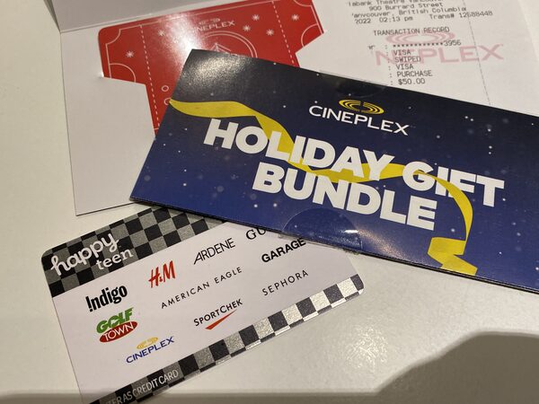 [Cineplex] Spend $50 on Cineplex Gift Cards and Receive a Holiday Gift ...