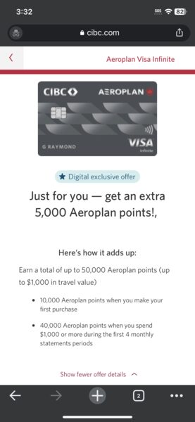 [CIBC] Aeroplan Visa Infinite 45K point& Visa Infinite Privilege 90K ...