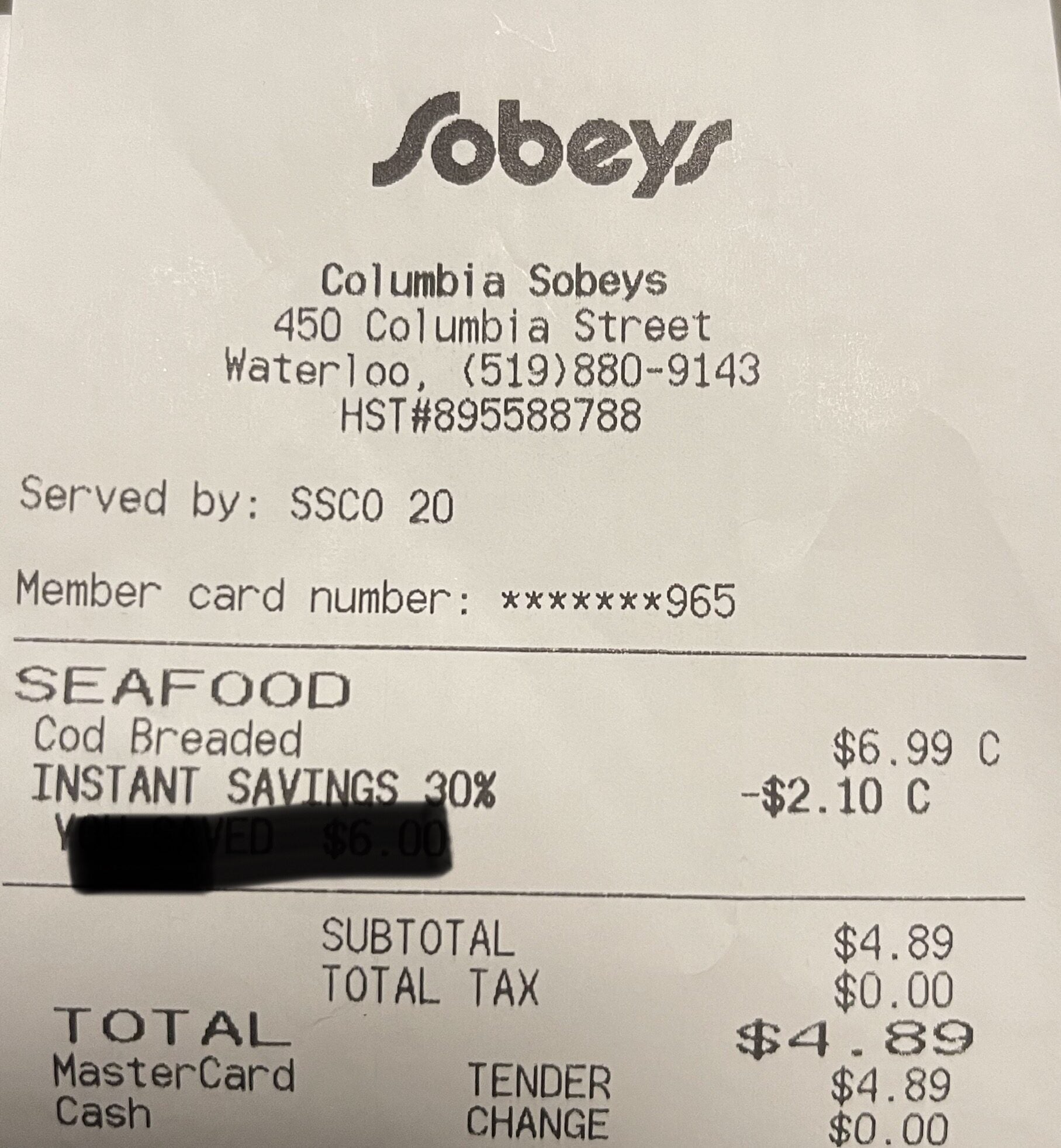 Why did Sobeys Waterloo in store checkout give another 30% off ...