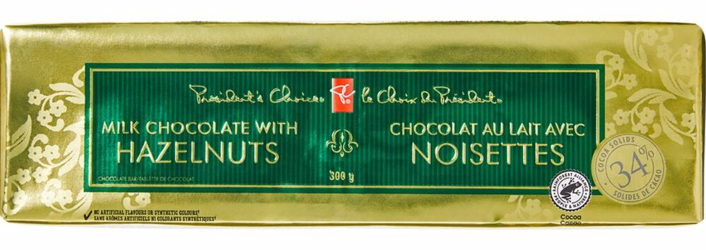 [No Frills] YMMV PRESIDENT'S CHOICE Milk Chocolate Bar With Hazelnuts ...