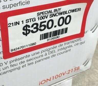[Princess Auto] Mississauga Dixie YMMV Sat Feb 11 - Snow Joe Single ...