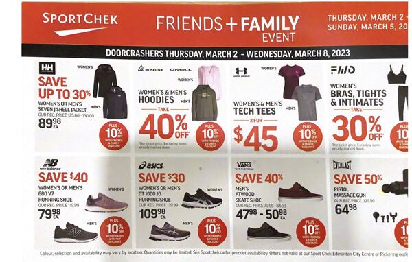 [Sport Chek] Friends and Family Event (March 2 - 5) - RedFlagDeals.com ...