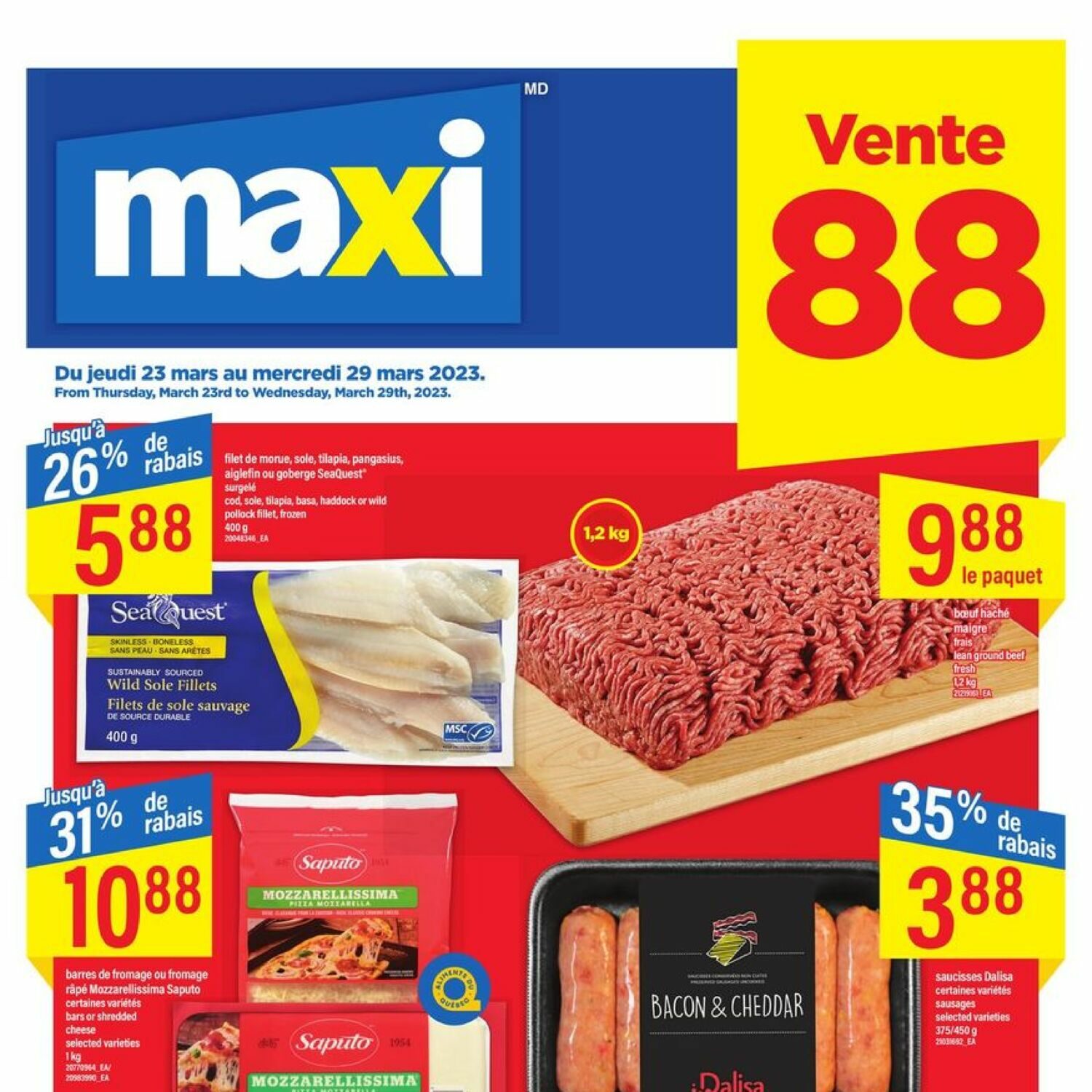 Maxi Weekly Flyer - Maxi & Cie - 88 Sale - Mar 23 – 29 - RedFlagDeals.com