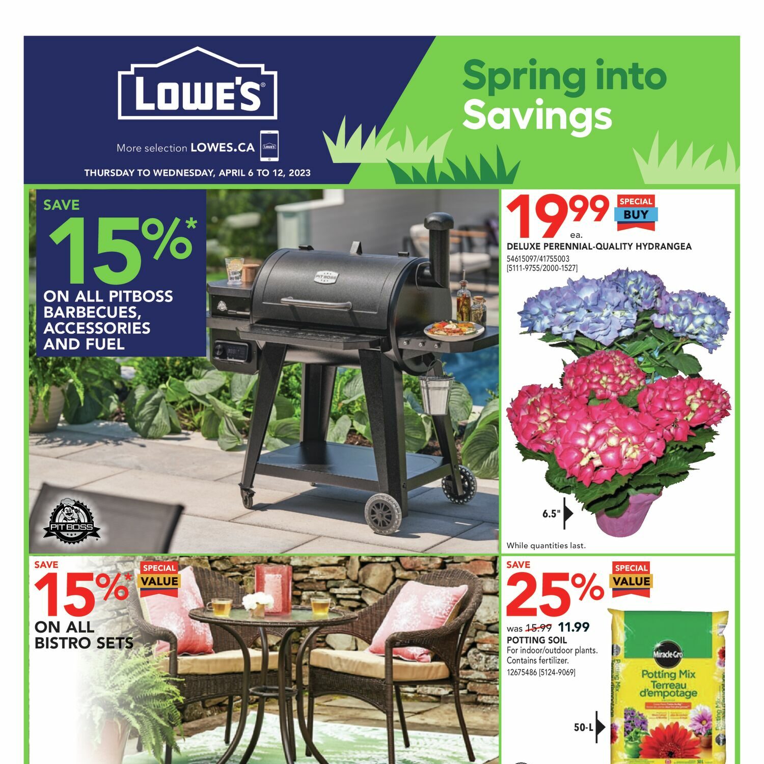 Lowe's Weekly Flyer - Weekly Deals - Spring Into Savings (SK/MB) - Apr ...