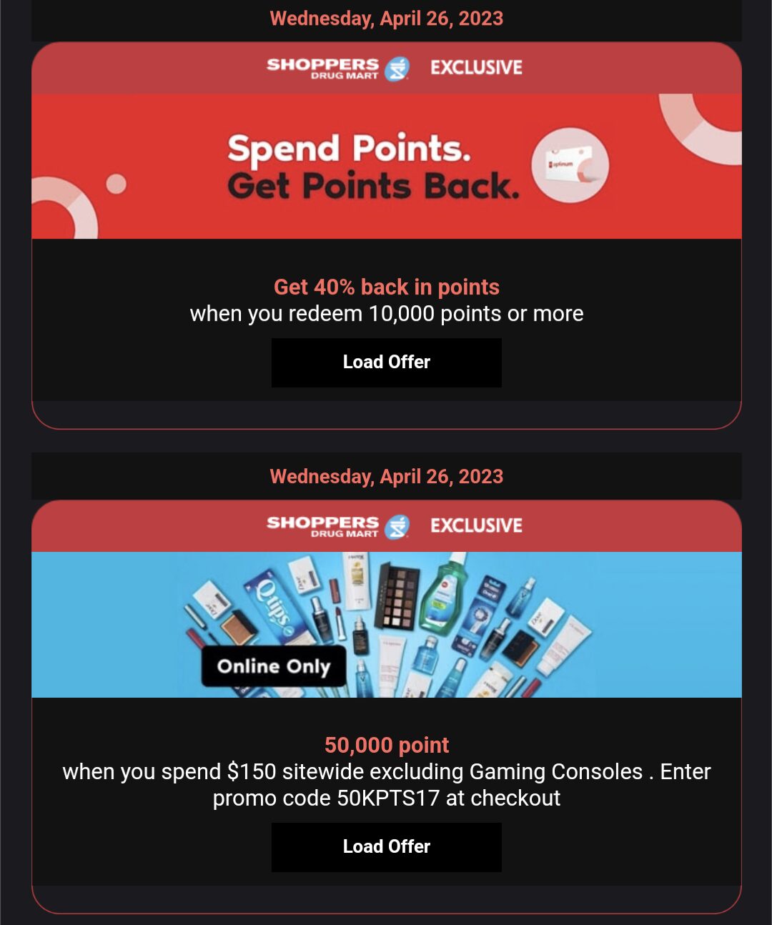 [Shoppers Drug Mart] Biggest Redemption Offer Makes a Comeback! 25K PCO ...