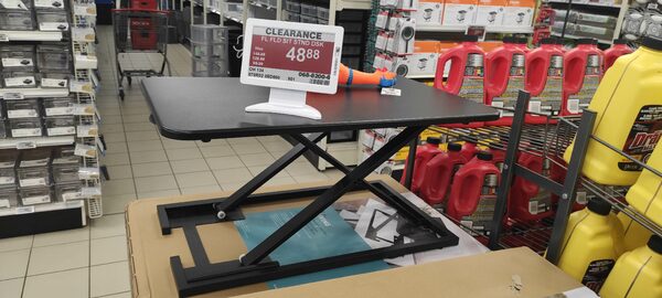 [Canadian Tire] Sit-Stand Desk Riser Clearance $15+ YMMV (Original $150 ...