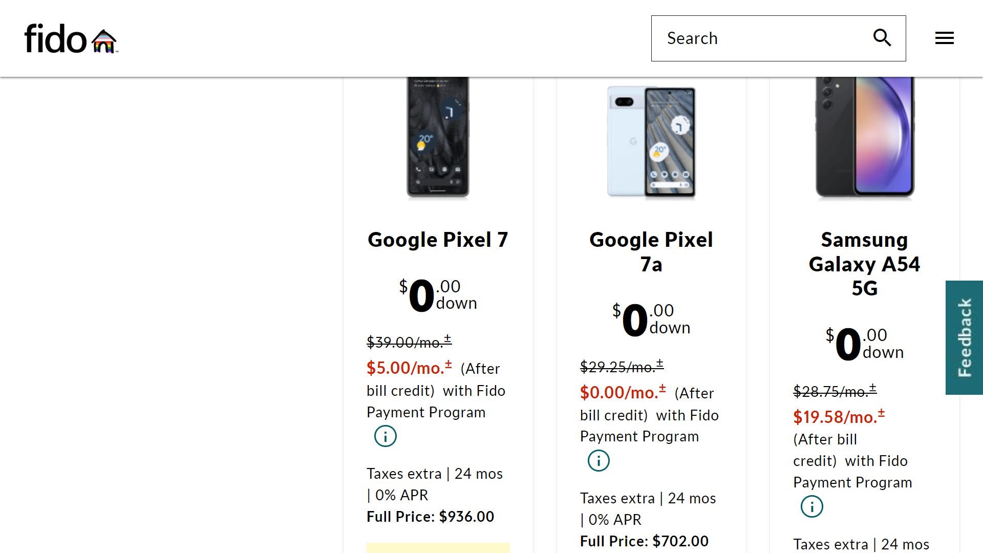 [Fido] Pixel 7a 240$ (10$ per month) - RedFlagDeals.com Forums