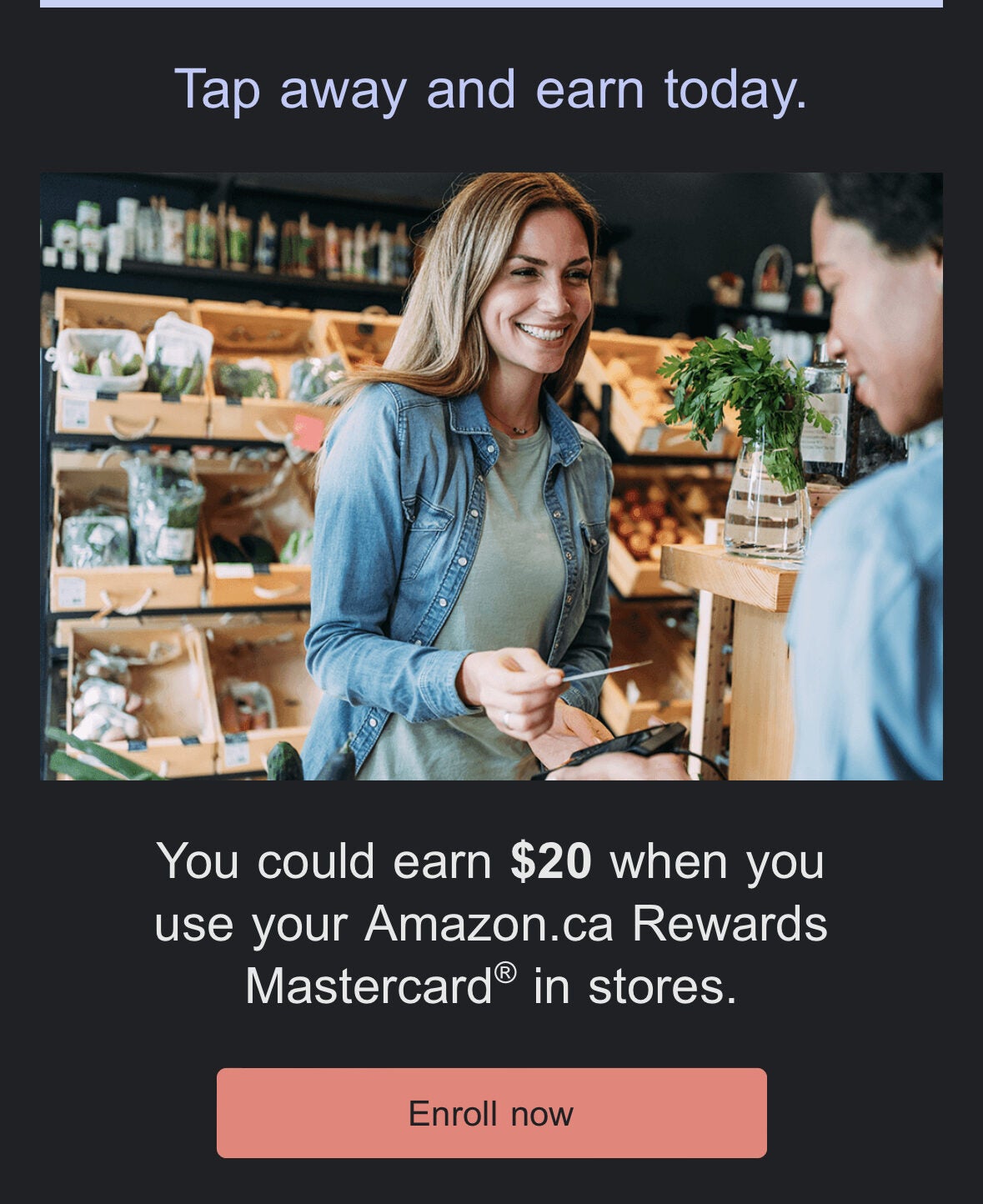 [MBNA Canada] Earn $20 when you tap your Amazon.ca Rewards Mastercard ...