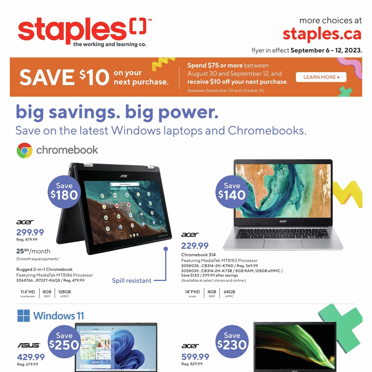 Staples Weekly Flyer - Weekly Deals - Sep 6 – 12 - RedFlagDeals.com
