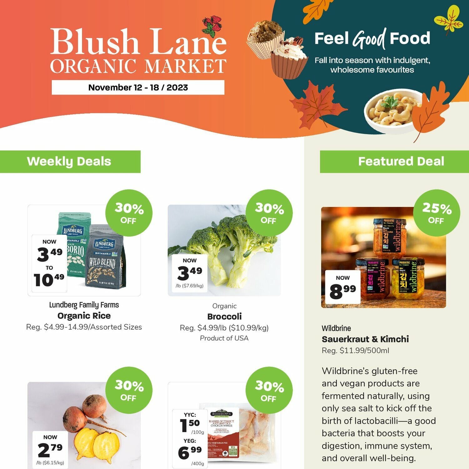 Blush Lane Organics Weekly Flyer - Weekly Specials - Nov 12 – 18 ...