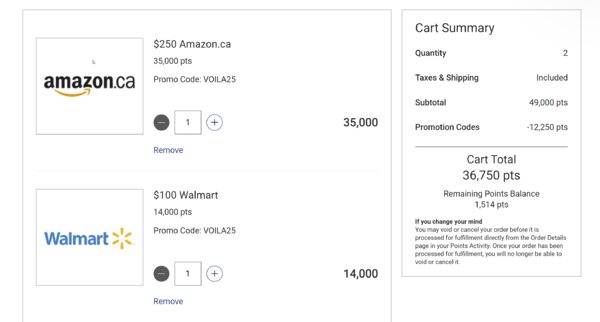 [Royal Bank] Avion Rewards: RBC Gift Card Sale (Amazon, TJX, Starbucks ...