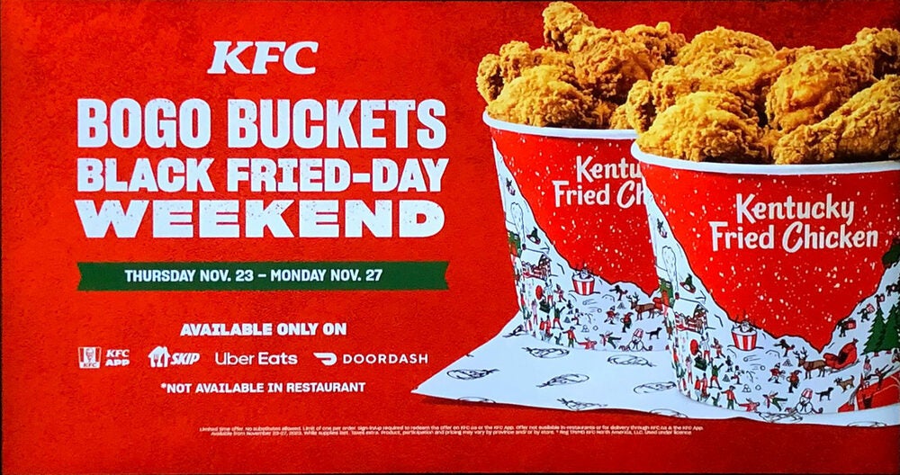 [KFC] [Black Friday] Nov 23-27. BOGO buckets - RedFlagDeals.com Forums