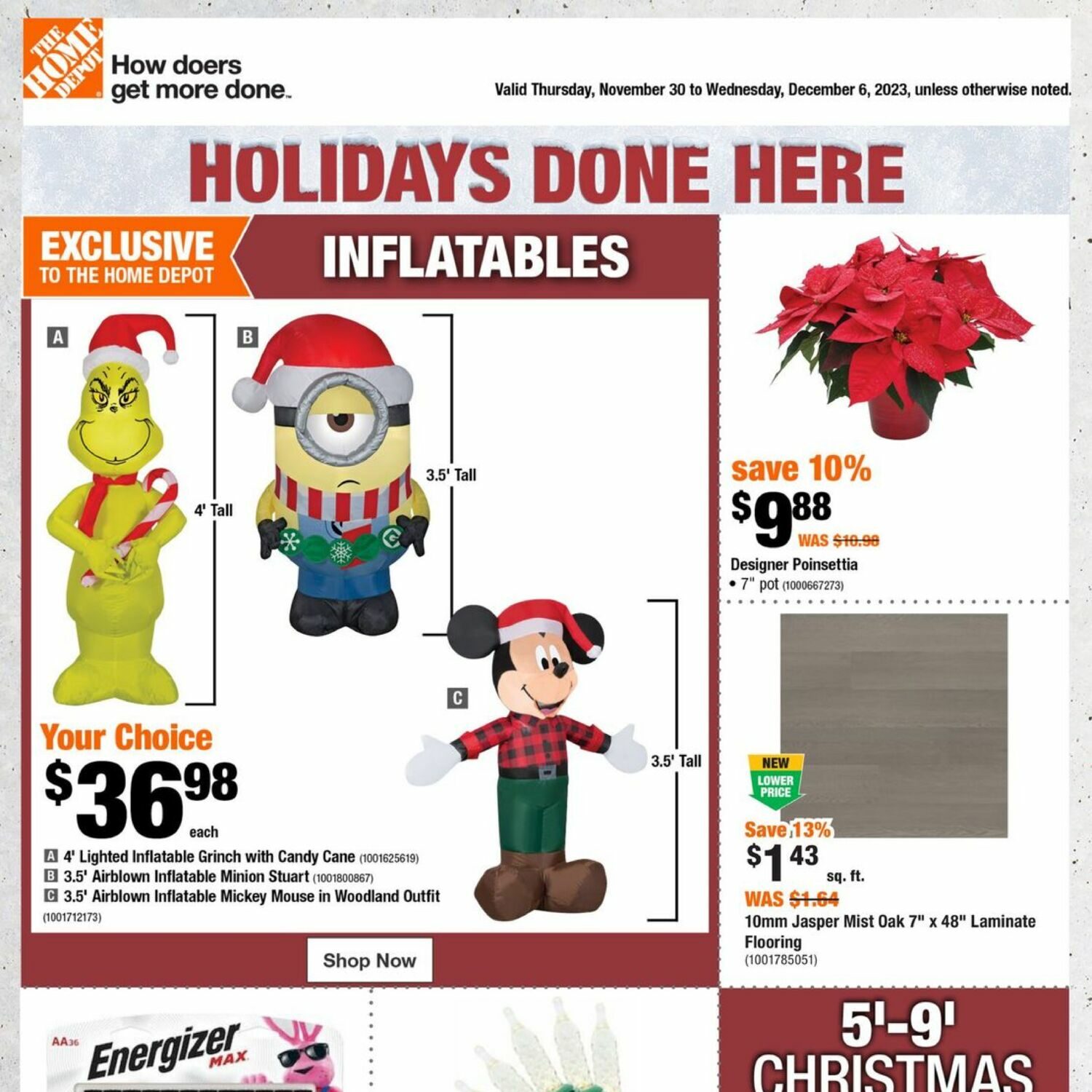 Home Depot Weekly Flyer - Weekly Deals - Holidays Done Here (ON) - Nov ...