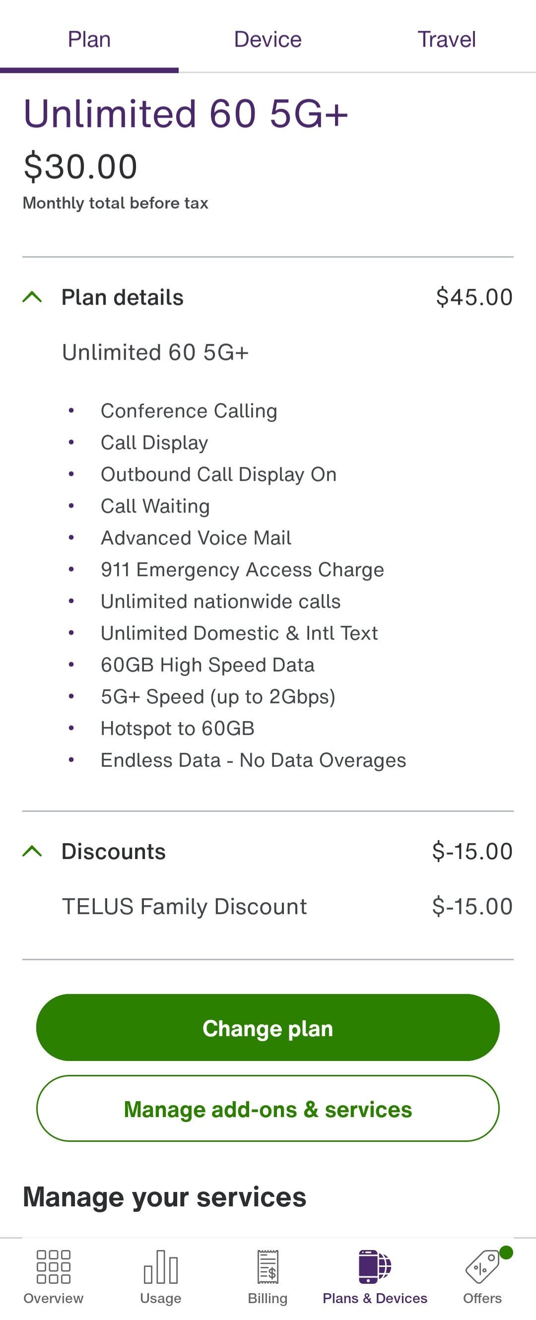 [Telus] Telus Device Financing Plans starting at $45 for 60gb (or $30 ...