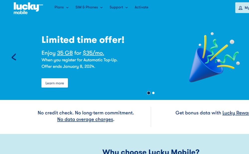 [Lucky Mobile] New plans with high ongoing data 35GB/$35, 70GB/$40 ...
