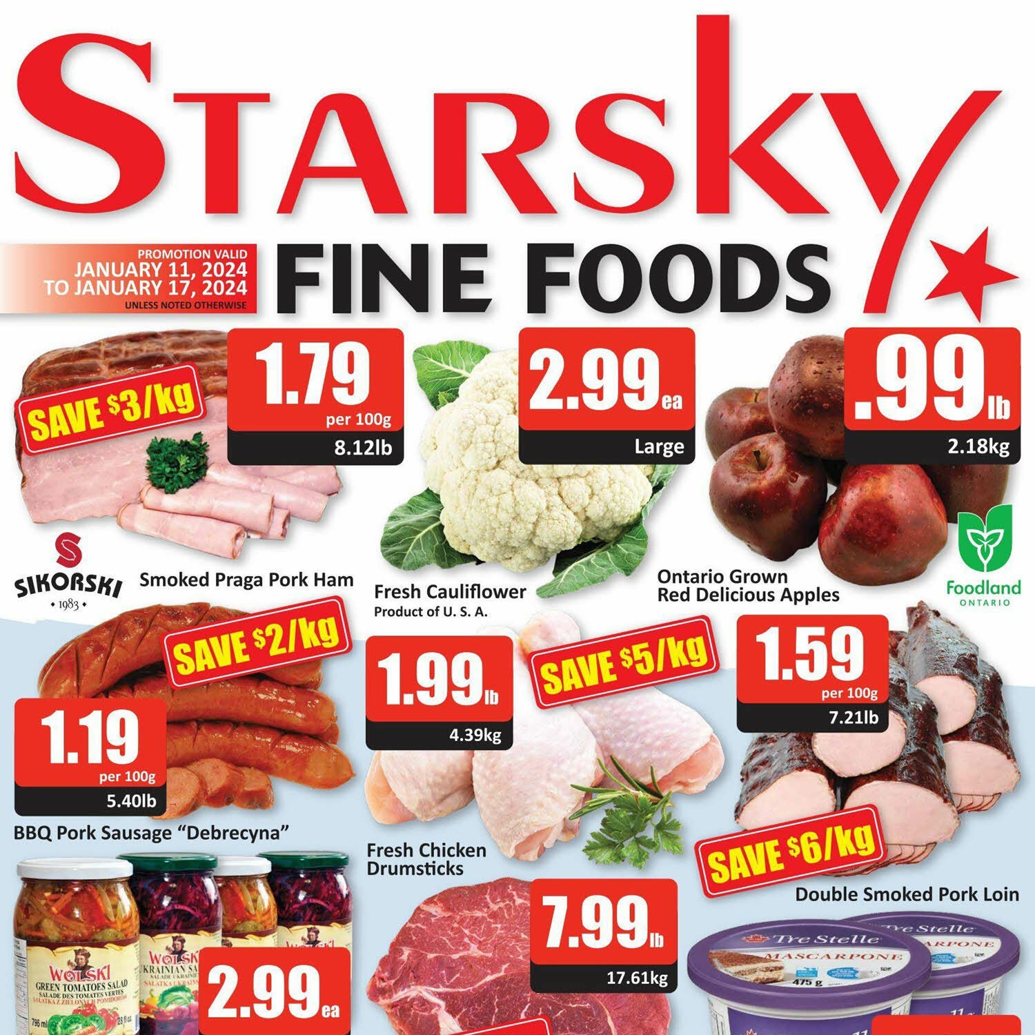Starsky Fine Foods Weekly Flyer - Weekly Specials - Jan 11 – 17 ...