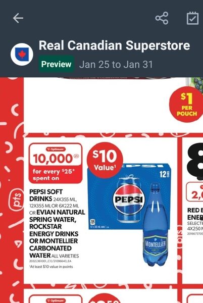 [Real Canadian Superstore] [GTA] 13 liters of Evian for $27 plus 10,000 ...