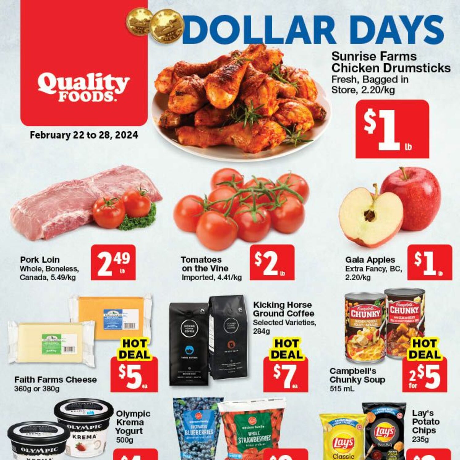 Quality Foods Weekly Flyer - Weekly Specials - Dollar Days - Feb 22 ...