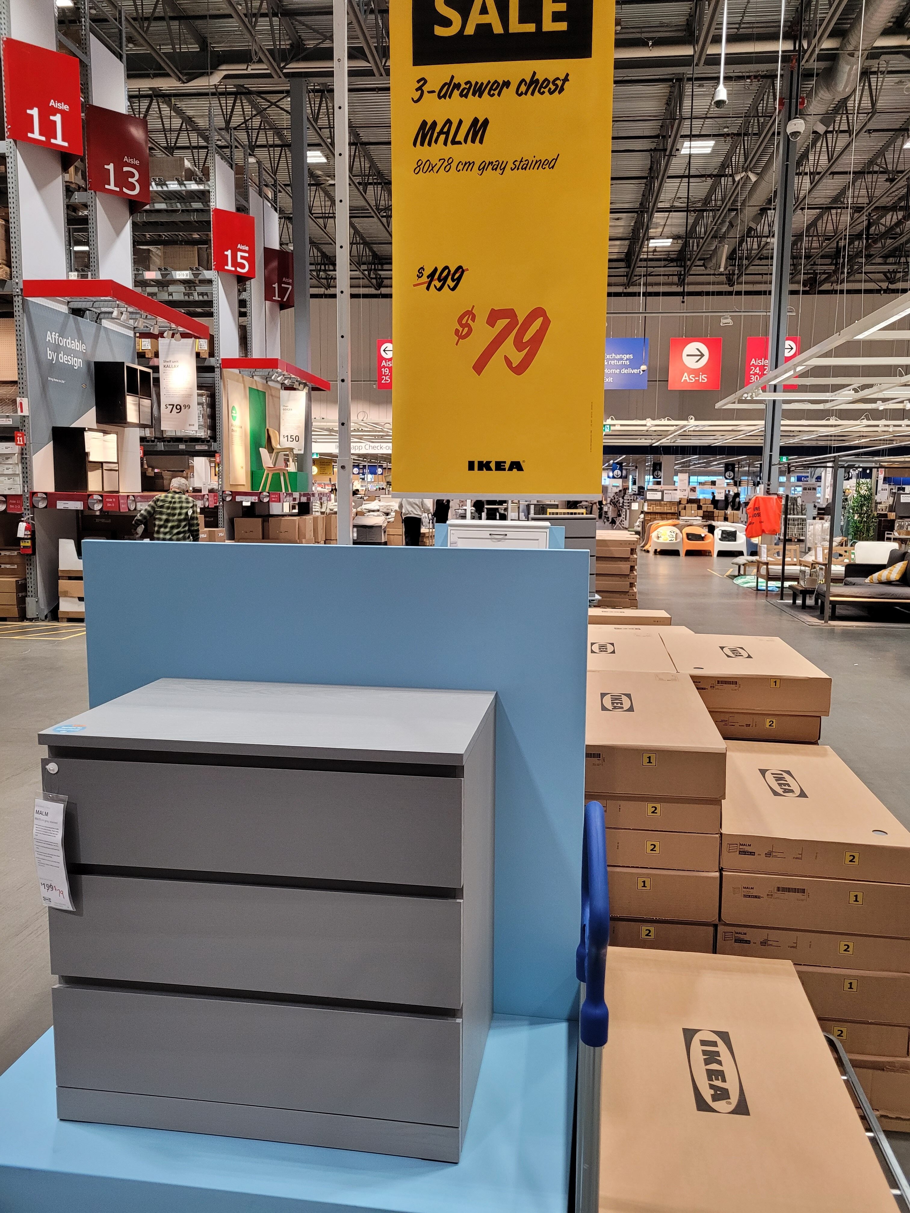 [IKEA] [YMMV] In store only Coquitlam - IKEA MALM 4 drawer chest $99 3 ...