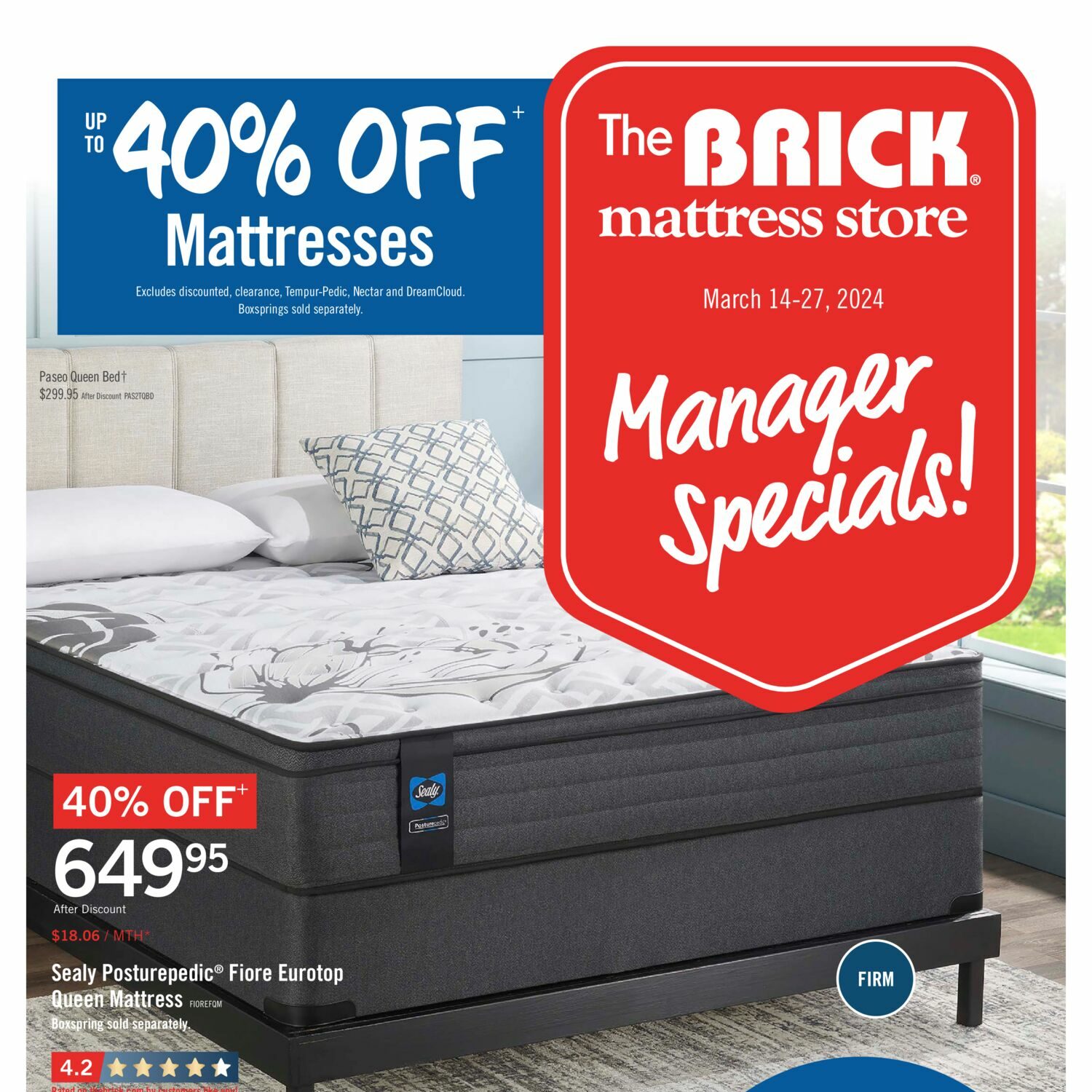 The Brick Weekly Flyer - Mattress Store - Manager's Specials - Mar 14 ...